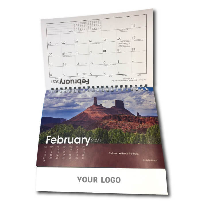 Custom Desktop Calendar (size S) | 12 month display | Goshiki Printing