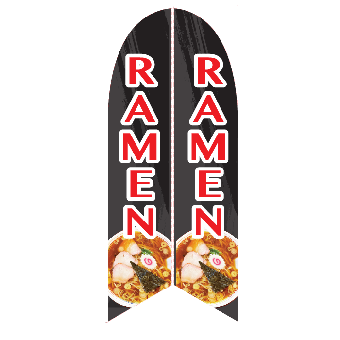Pre designed Nobori Flags - Ramen | Goshiki Printing