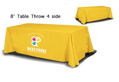 8ft Table Throw - 4 sides (Close Back) | Events show | Goshiki Printing